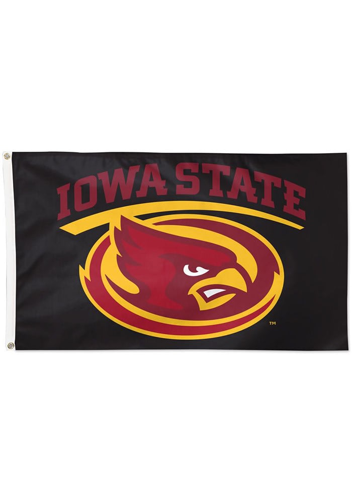 Iowa State Cyclones Secondary Logo 3x5 Red Silk Screen Grommet Flag ...