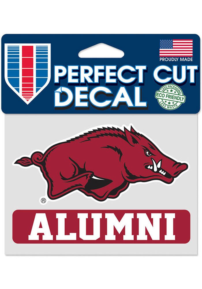 Arkansas Razorbacks Red 4.5x5.75 Alumni Auto Decal - 57115073