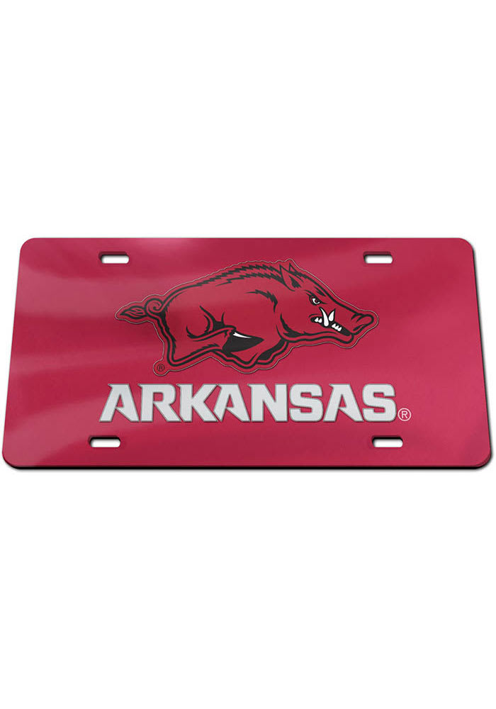 Arkansas Razorbacks License Plate- Arkansas Razorbacks Red Mascot ...