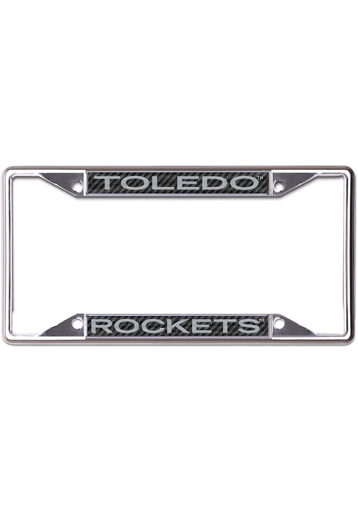 Toledo Rockets License Plate Frame - Toledo Rockets BLACK Carbon Fiber ...