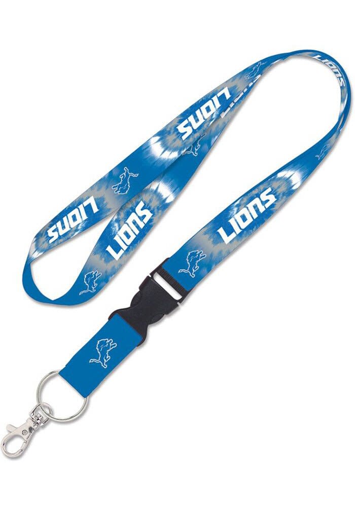 Detroit Lions BLUE Tie Dye Lanyard - 57115709
