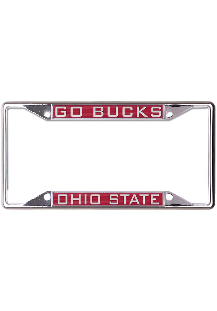 Red Ohio State Buckeyes Chrome Slogan License Plate Frame - 57116153