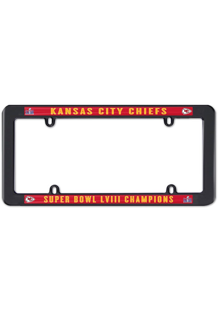 Kansas City Chiefs License Plate Frame - Kansas City Chiefs Red Super ...