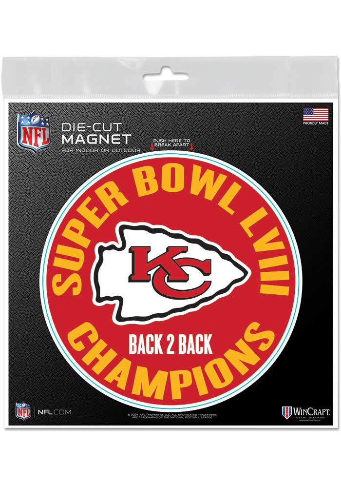 Kansas City Chiefs Red Super Bowl LVIII Champs Magnet - 57116251