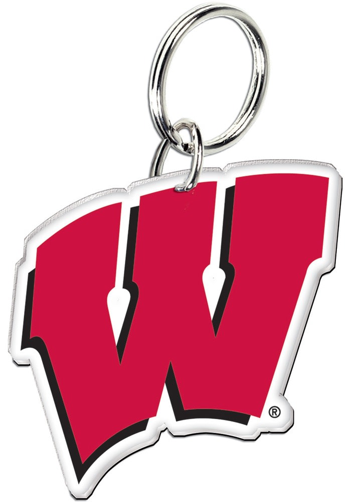 Wisconsin Badgers Red Team Logo Keychain - 57116469