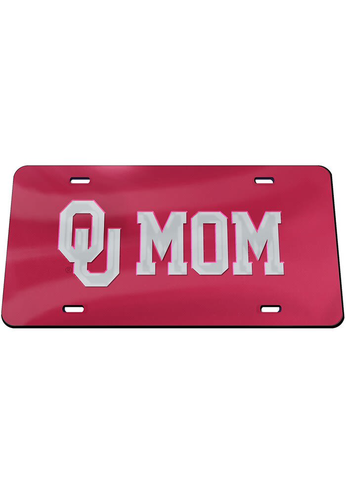 Oklahoma Sooners License Plate- Oklahoma Sooners Red Mom Decorative ...