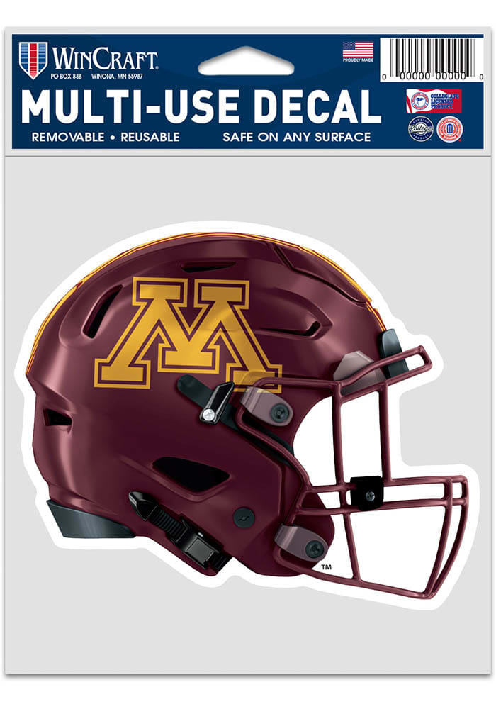 MAROON Minnesota Golden Gophers Helmet Decal - 57116668