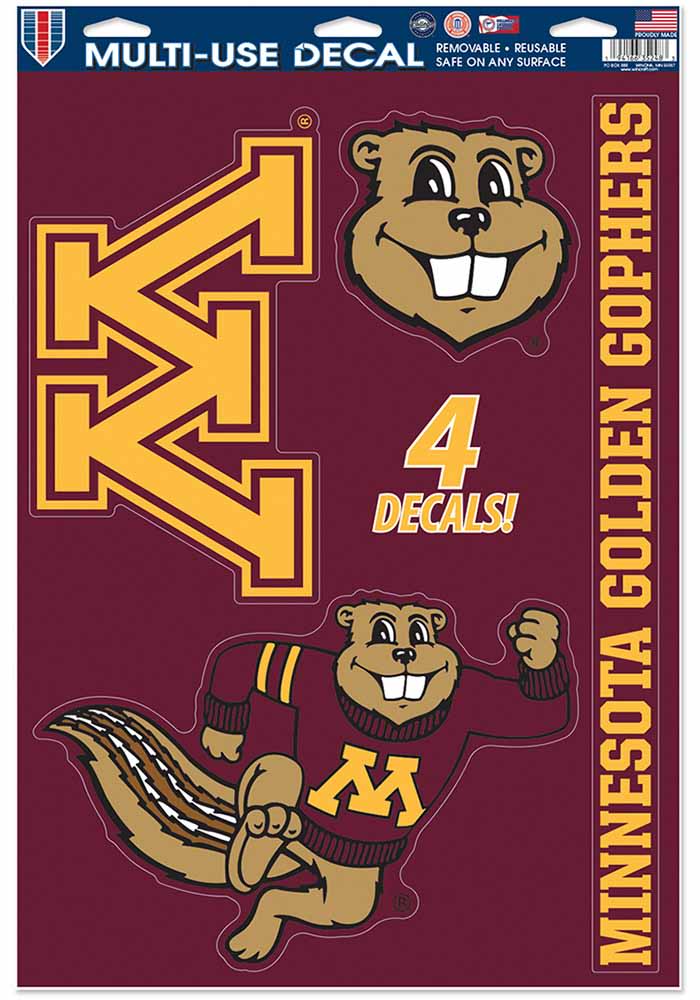 MAROON Minnesota Golden Gophers 11x17 Multi Use Decal - 57116671