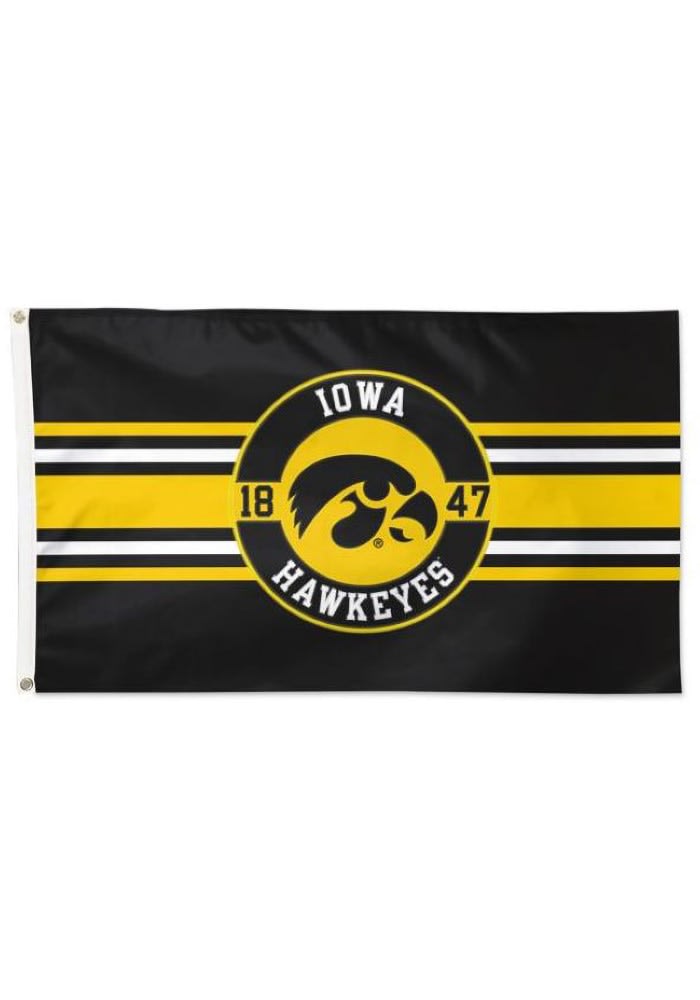 Iowa Hawkeyes YELLOW 3x5 Applique Applique Flag - 57116892