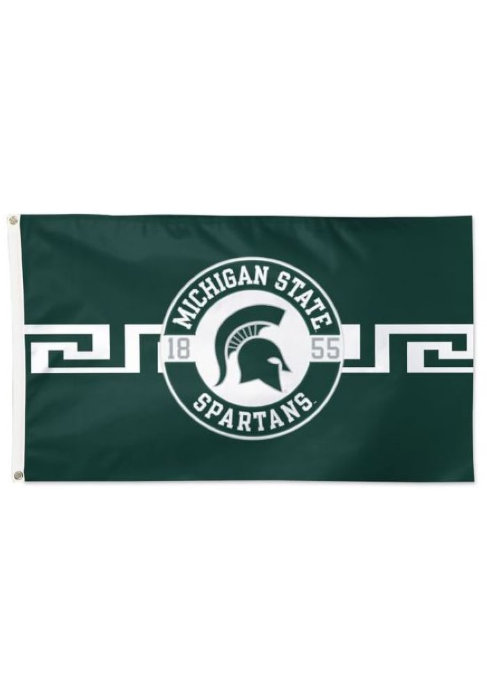 Michigan State Spartans GREEN 3x5 Applique Applique Flag - 57116898