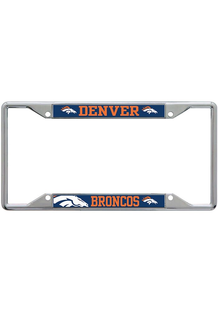 Denver Broncos License Plate Frame - Denver Broncos ORANGE Mega License ...