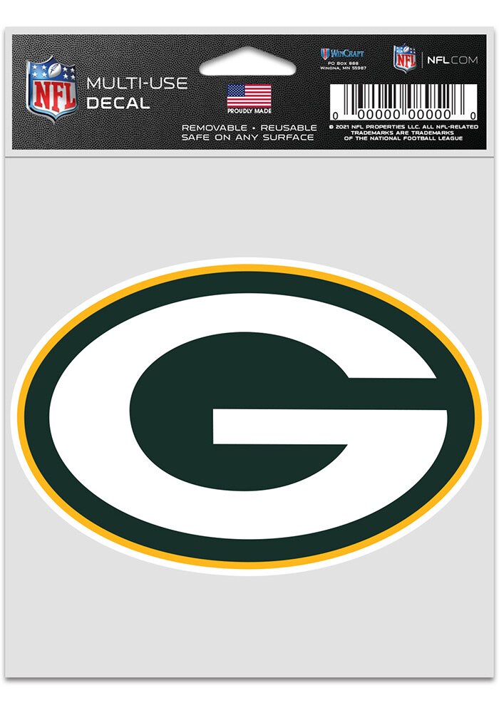 Green Bay Packers GREEN Fan Logo Auto Decal - 57117343