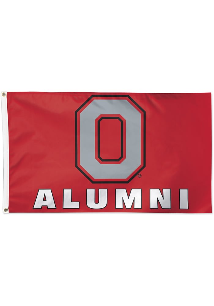 Ohio State Buckeyes Red Alumni 3x5ft Silk Screen Grommet Flag - 57117391