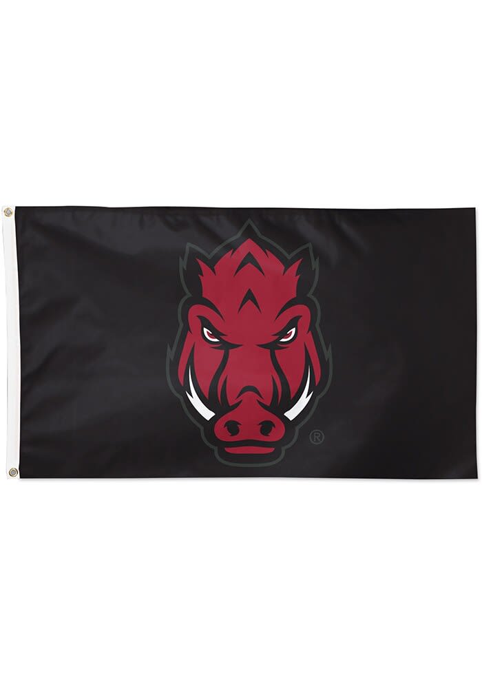 Arkansas Razorbacks Secondary Logo 3x5 MAROON Silk Screen Grommet Flag ...