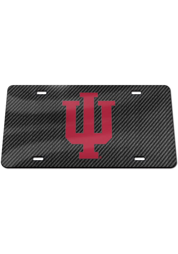 Indiana Hoosiers License Plate- Indiana Hoosiers Red Team Logo ...