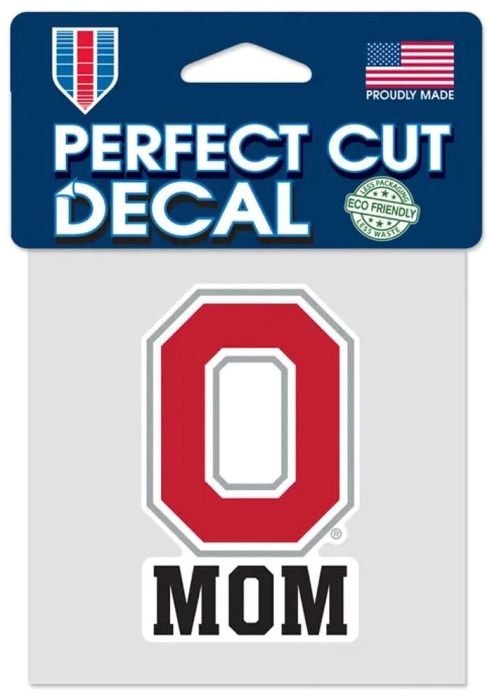 Ohio State Buckeyes Red 4x4 Mom Auto Decal - 57117783