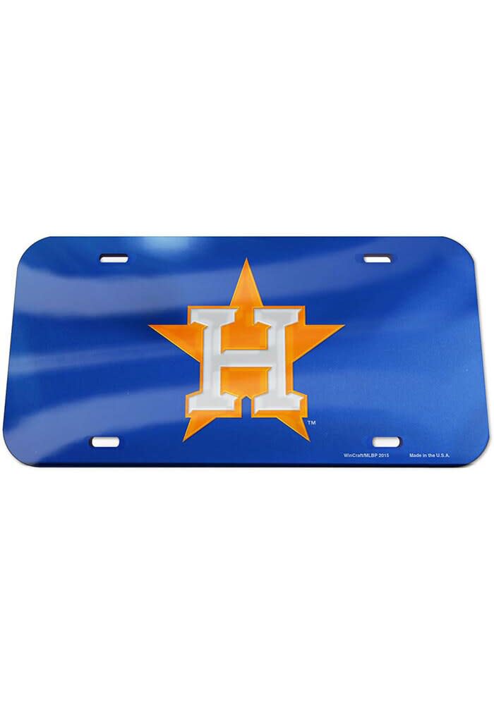 Houston Astros License Plate- Houston Astros Red Team Color Acrylic ...