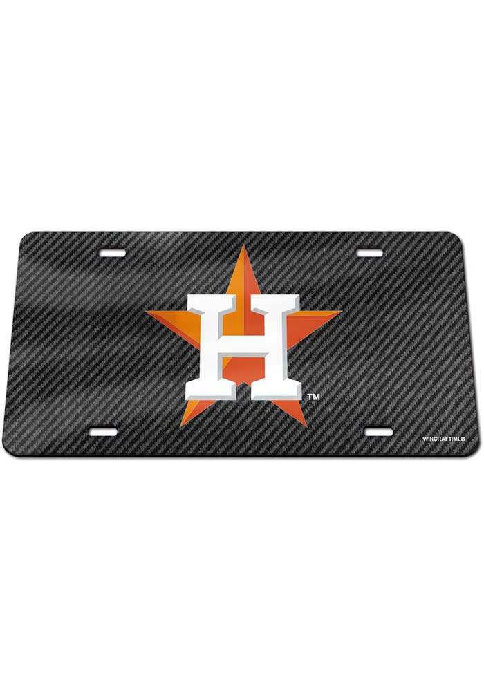 Houston Astros License Plate- Houston Astros Red Carbon Fiber ...