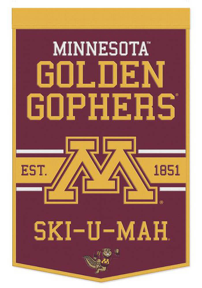 MAROON Minnesota Golden Gophers 24x38 Slogan Banner - 57119200