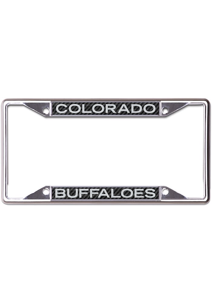 Colorado Buffaloes License Plate Frame - Colorado Buffaloes GOLD Carbon ...