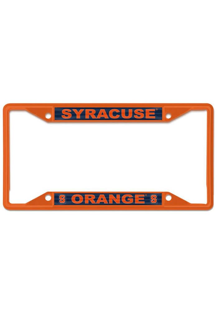 Syracuse Orange License Plate Frame - Syracuse Orange ORANGE Black ...