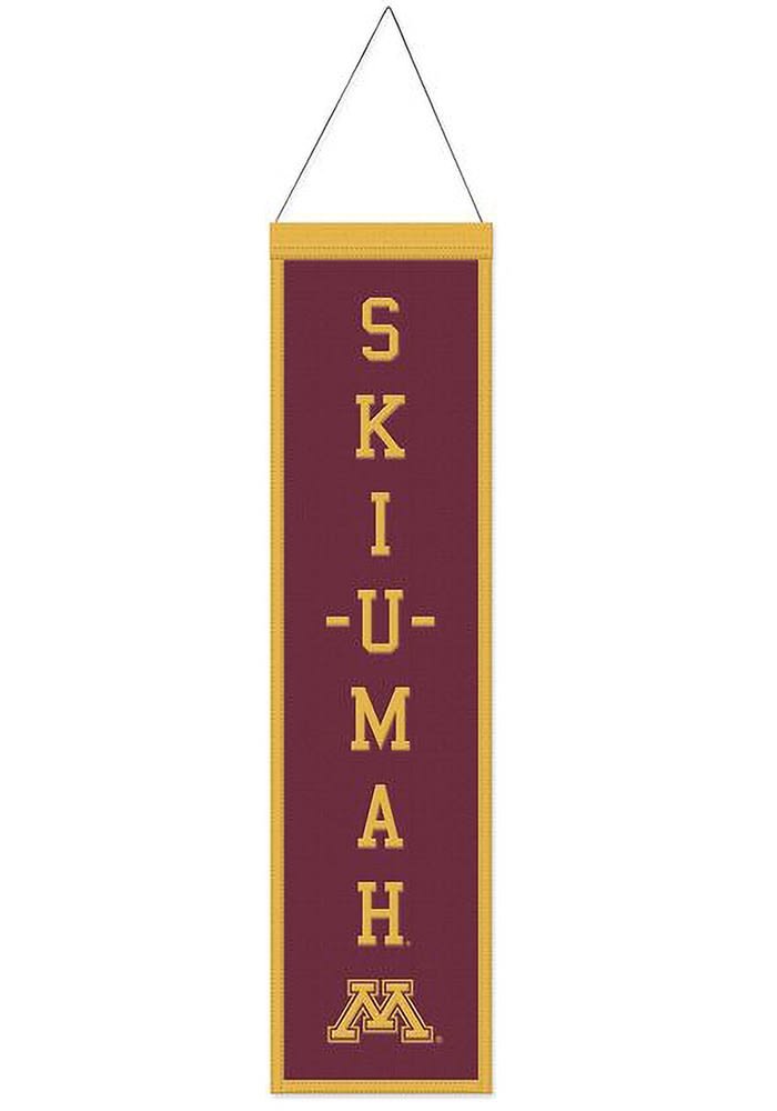 MAROON Minnesota Golden Gophers 8x32 Slogan Banner - 57119276