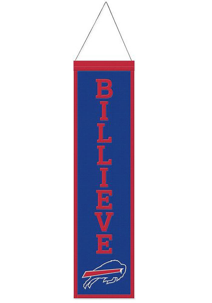 Buffalo Bills BLUE 8x32 Slogan Banner - 57119278
