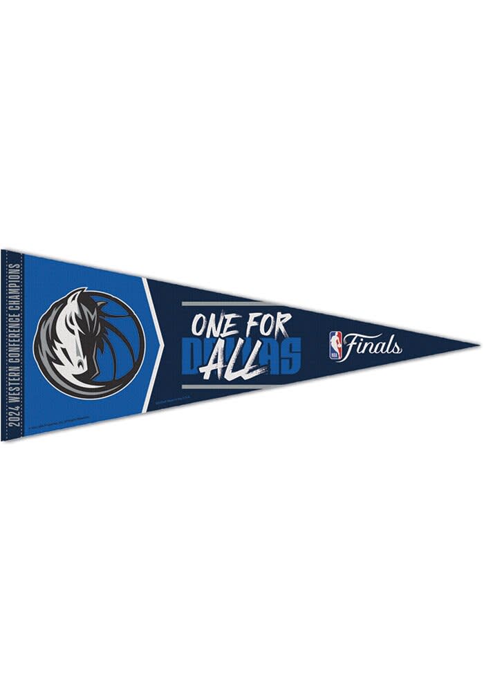 Dallas Mavericks BLUE 2024 Finals Bound Pennant - 57119353