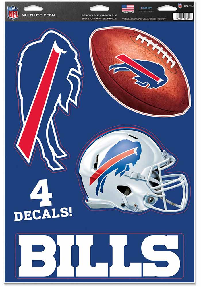 Buffalo Bills BLUE 11x17 Multi-Pack Auto Decal - 57119584