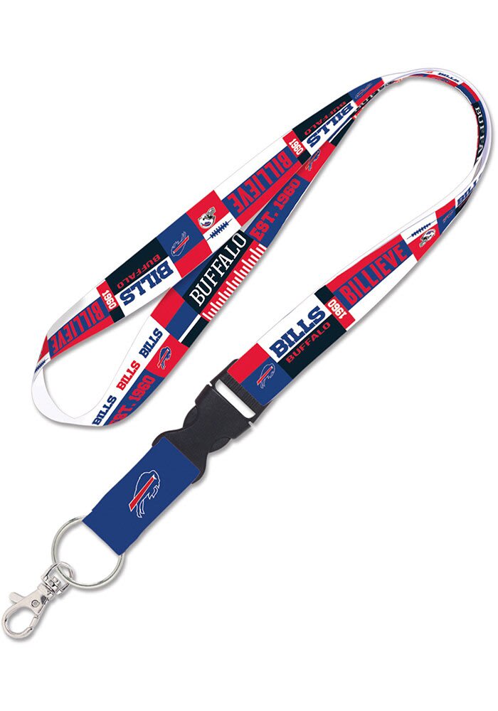 Buffalo Bills BLUE Color Block Lanyard - 57119596