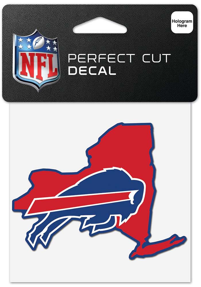 Buffalo Bills BLUE 4x4 State Shape Auto Decal - 57119665