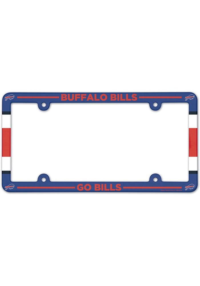 Buffalo Bills License Plate Frame - Buffalo Bills BLUE Full Color ...