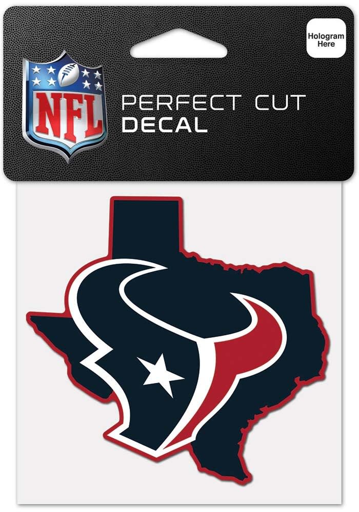 Houston Texans BLUE 4x4 State Shape Auto Decal - 57119837