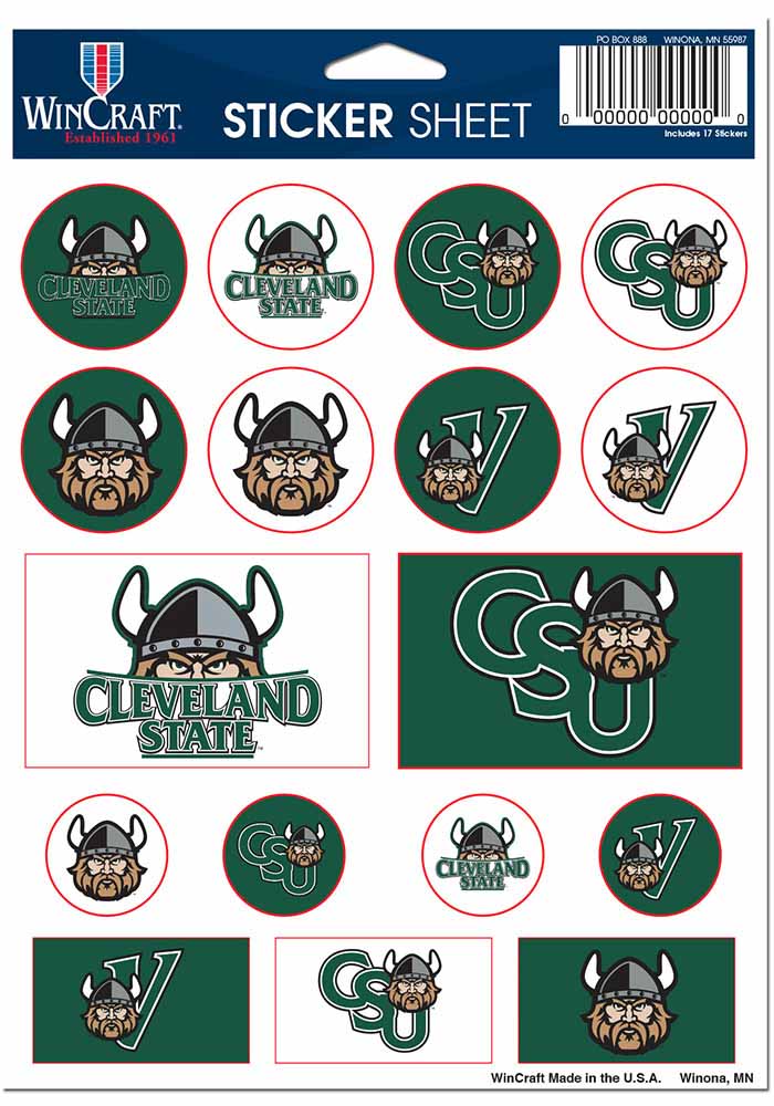 Cleveland State Vikings Souvenir | Cleveland State Vikings Stickers ...