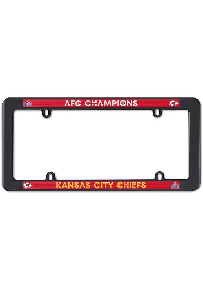 Kansas City Chiefs License Plate Frame - Kansas City Chiefs Red SB ...