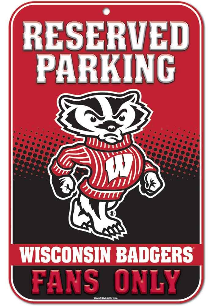 Wisconsin Badgers Red 11x17 Sign - 57120624
