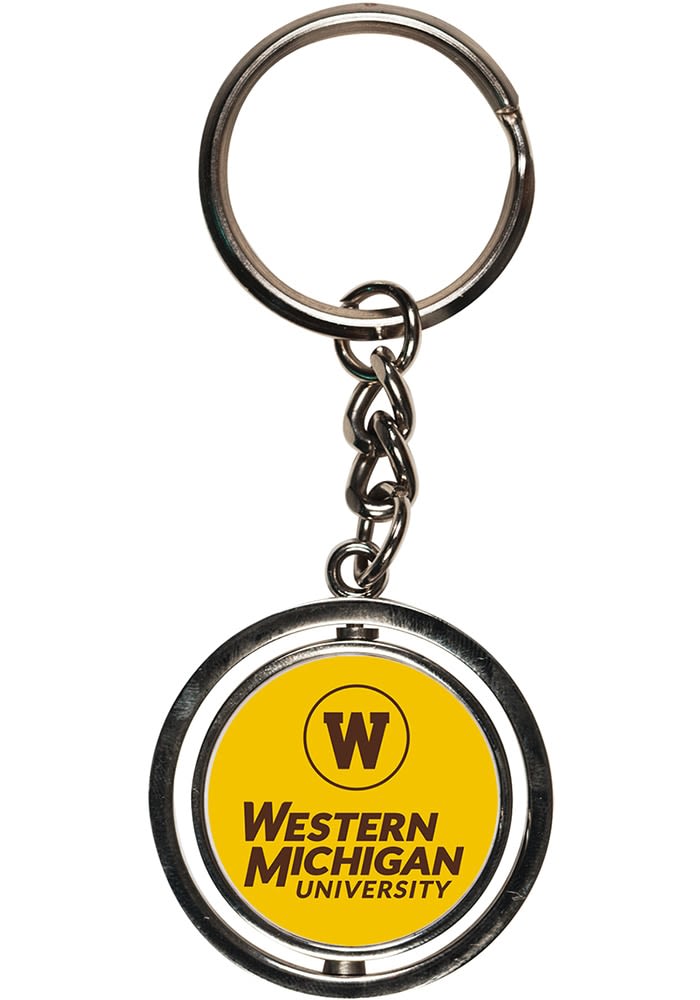 Western Michigan Broncos BROWN Spinner Keychain - 57120692