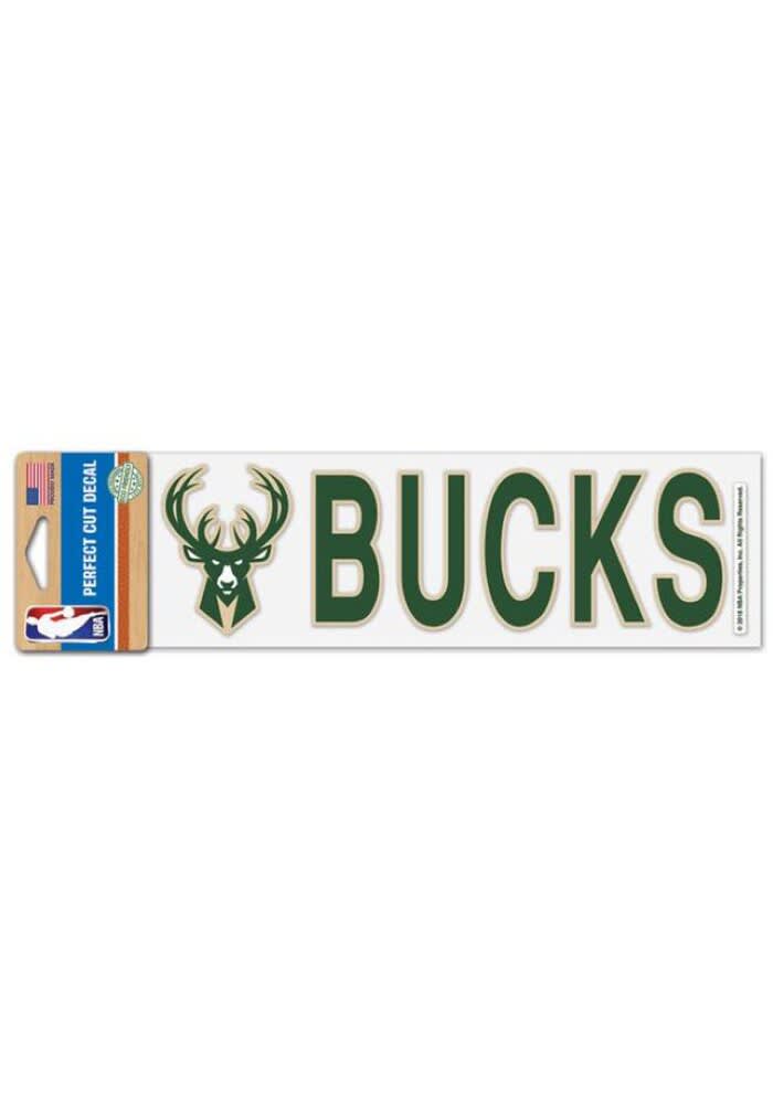 Milwaukee Bucks GREEN 3x10 Auto Decal - 57120999
