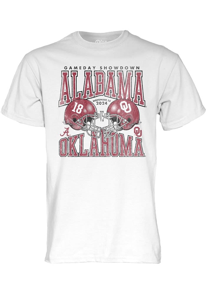 Blue 84 Oklahoma Sooners H2H Bama Football Showdown Short Sleeve T ...