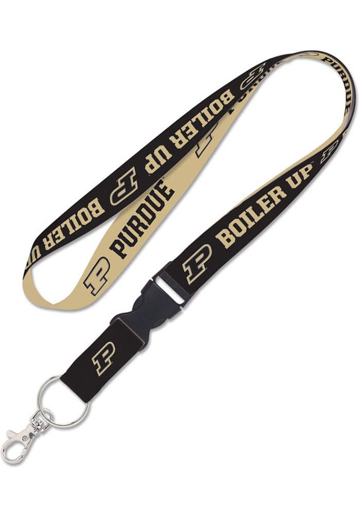 Purdue Boilermakers BLACK Slogan Lanyard - 57121916