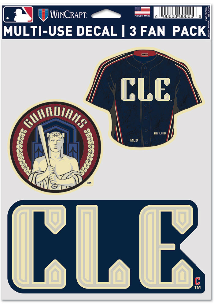 Cleveland Guardians Red 2024 City Connect Auto Decal - 57122002