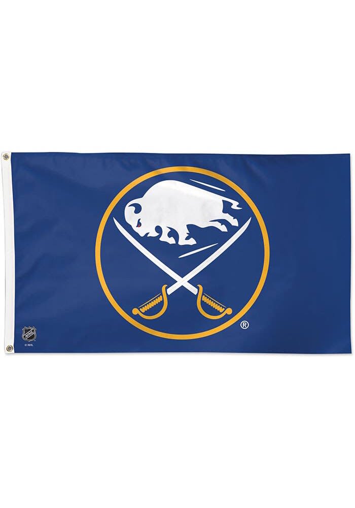 Buffalo Sabres 3x5 Flags BLUE Silk Screen Grommet Flag - 57122419