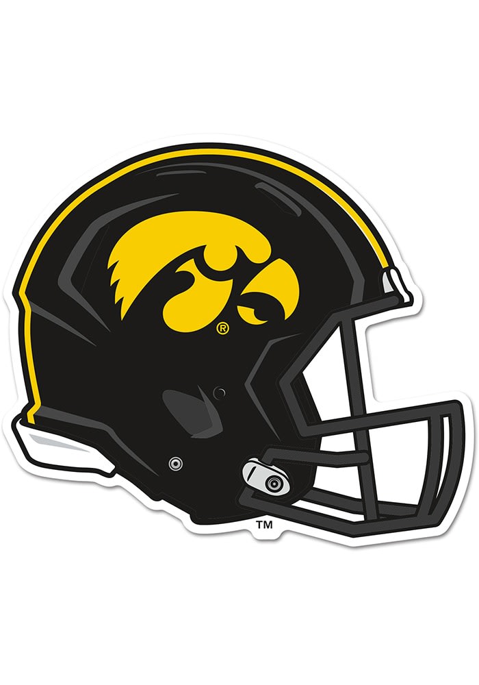 Iowa Hawkeyes BLACK Wooden Helmet Sign - 57122950