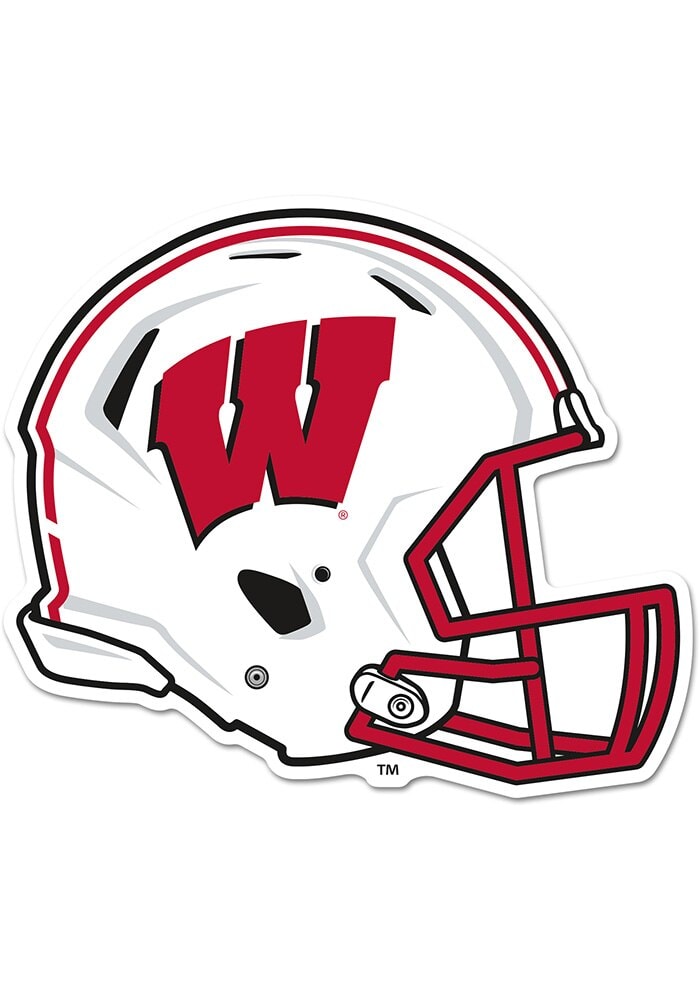 Wisconsin Badgers CARDINAL Wooden Helmet Sign - 57122966