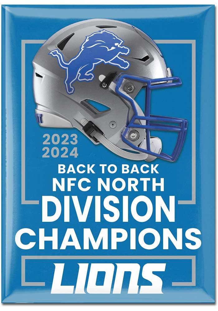Detroit Lions 2024 Division Champs Magnet - BLUE