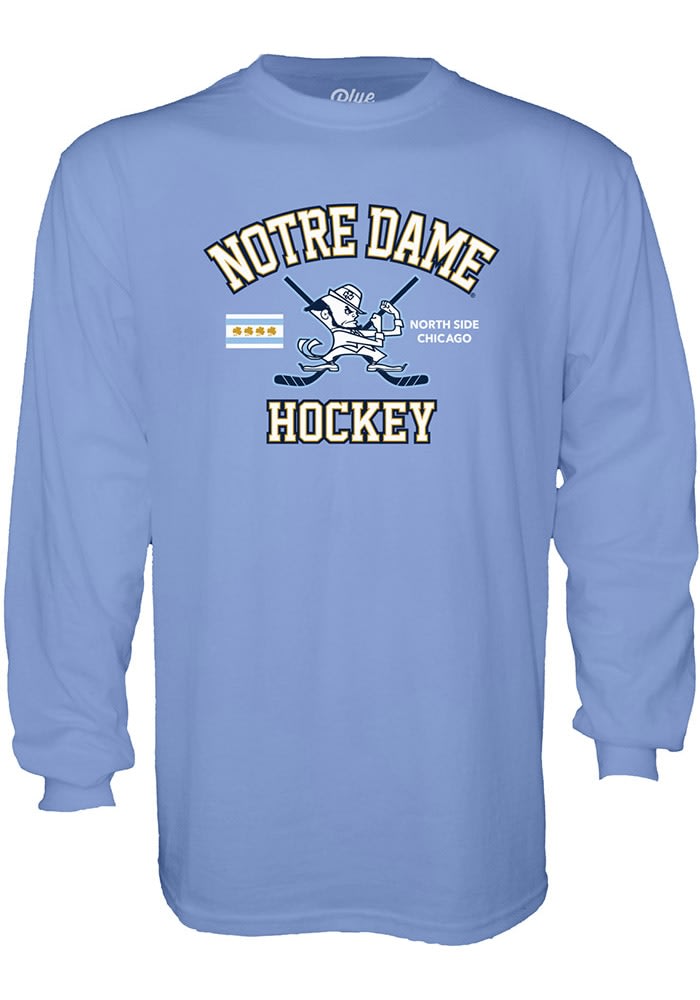 Blue 84 Notre Dame Fighting Irish Hockey Frozen Confines Long Sleeve T ...