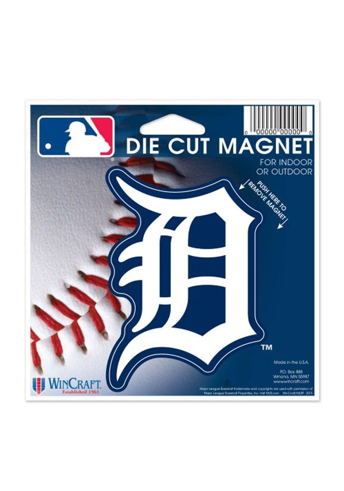 Detroit Tigers WHITE Die Cut Magnet - 5712922