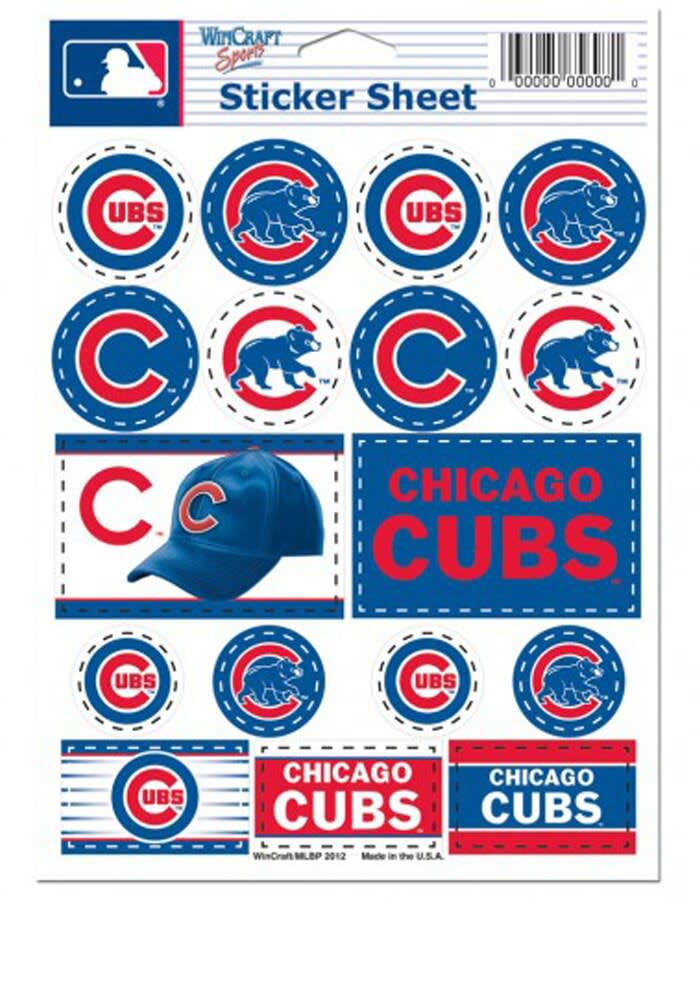 Chicago Cubs Souvenir | Chicago Cubs Stickers BLUE Team Logos - 5713087
