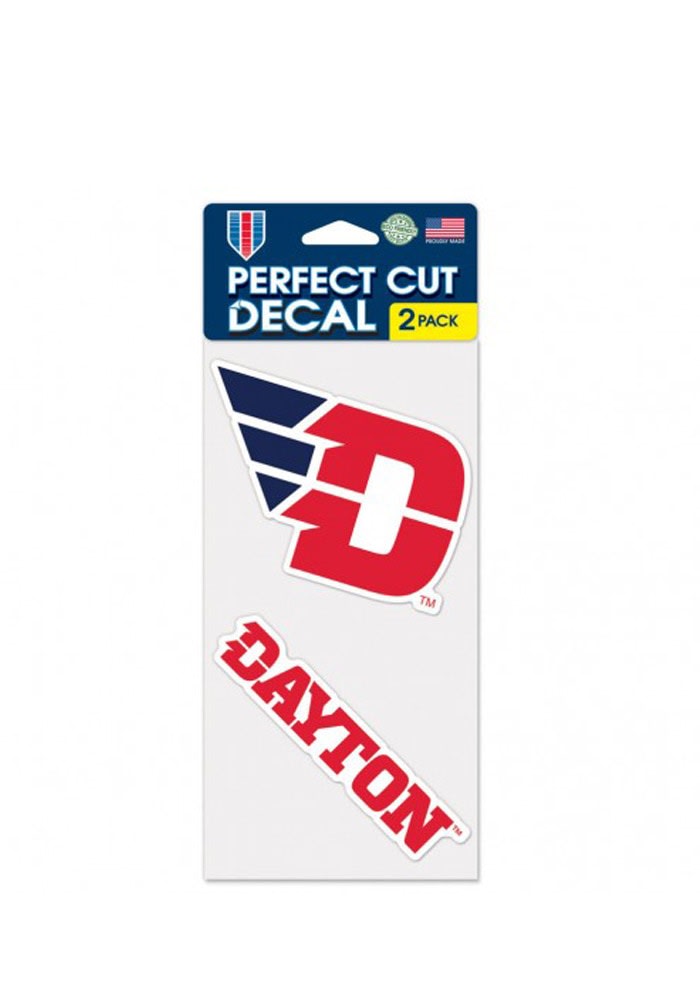 Dayton Flyers Red 4x4 2 Pack Auto Decal - 5713161