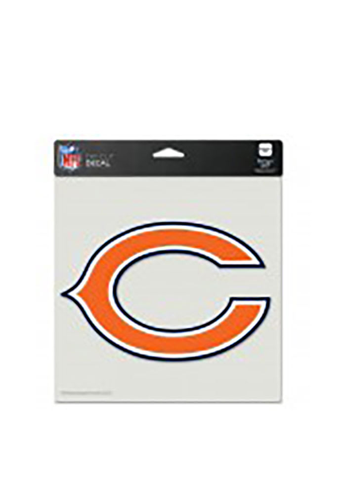 Chicago Bears ORANGE Logo Perfect Cut Auto Decal - 5713454